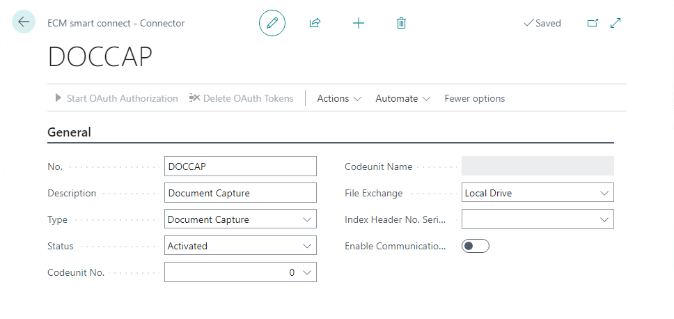 ECM smart connect for Document Capture - Setup | ECM smart connect